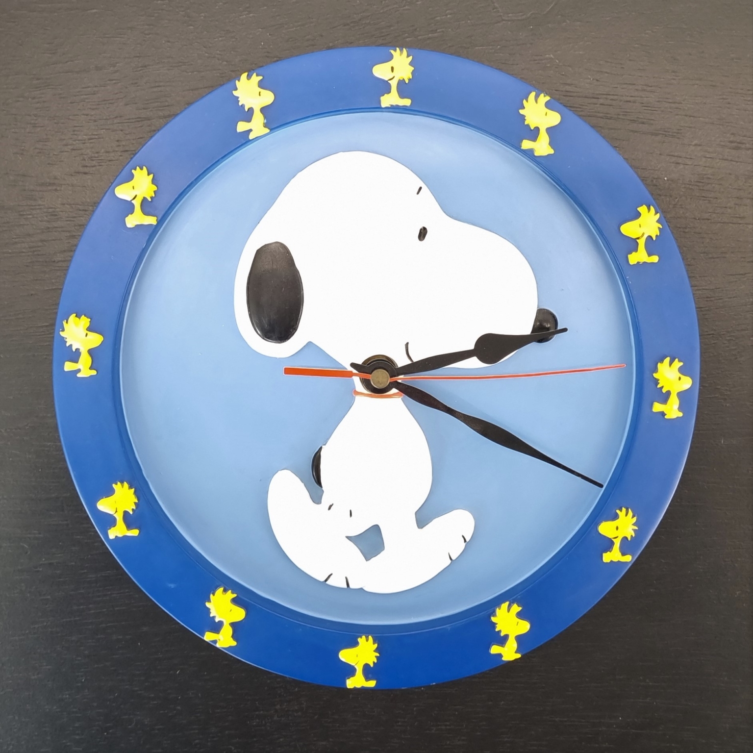 Vintage Snoopy and Woodstock clock