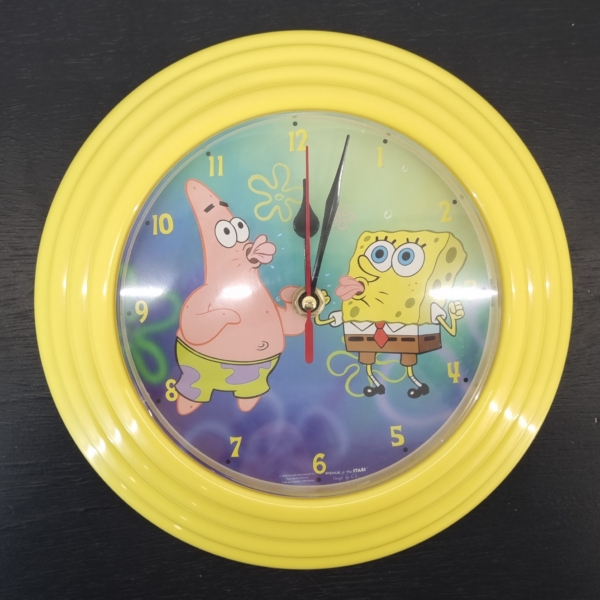 Vintage SpongeBob SquarePants and Patrick clock by Avenue of the Stars