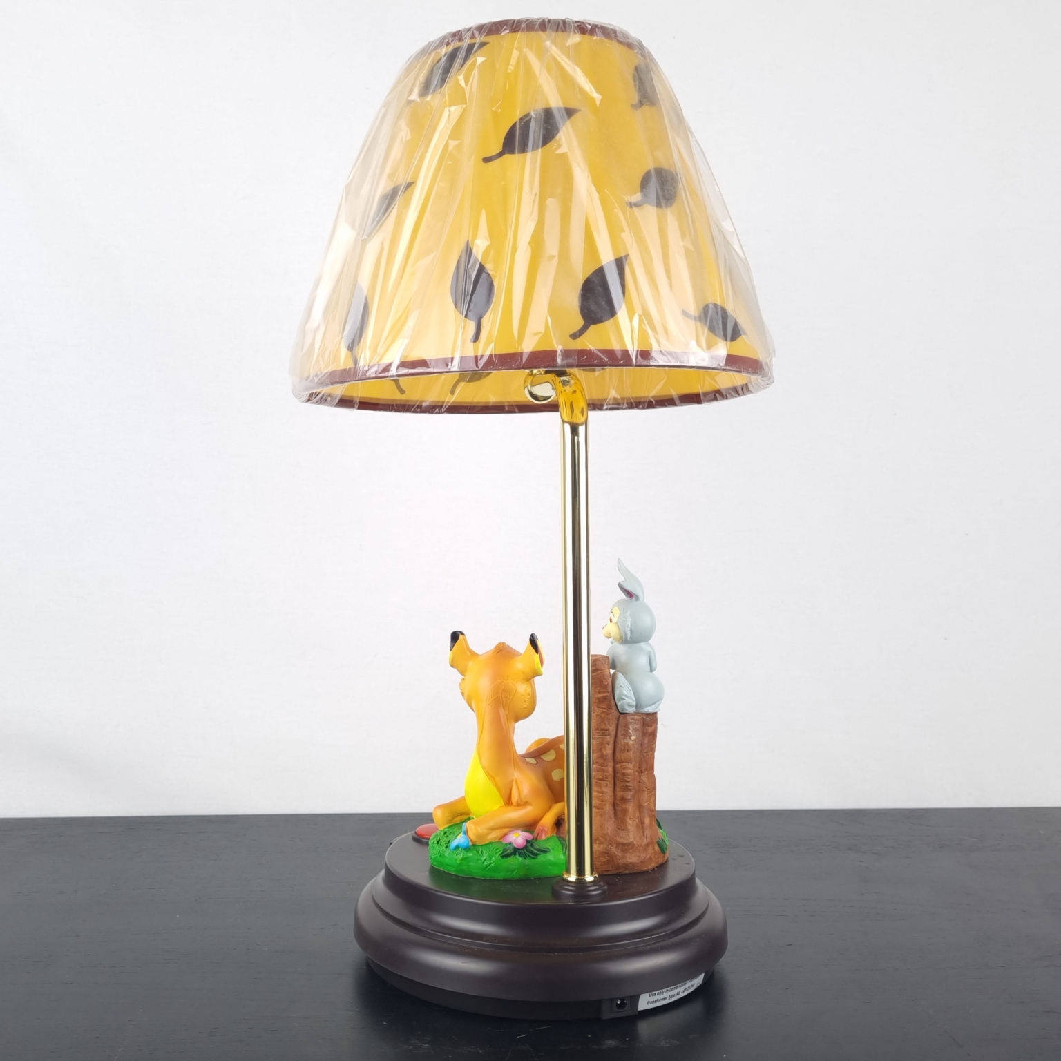 Vintage Bambi with Thumper lamp by Superfone in license of Walt Disney