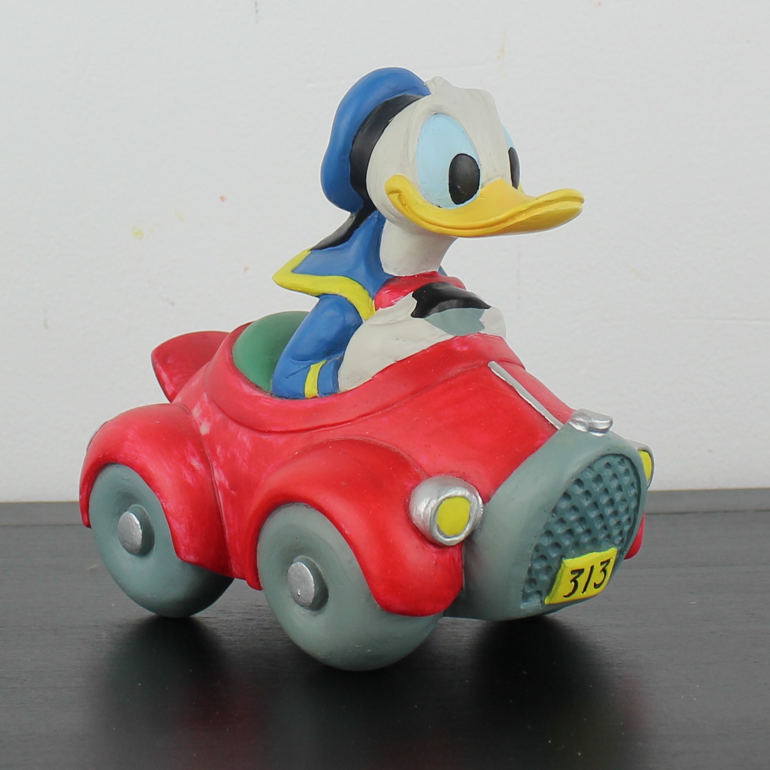 Donald Duck Racing Money Box - Enesco - Walt Disney
