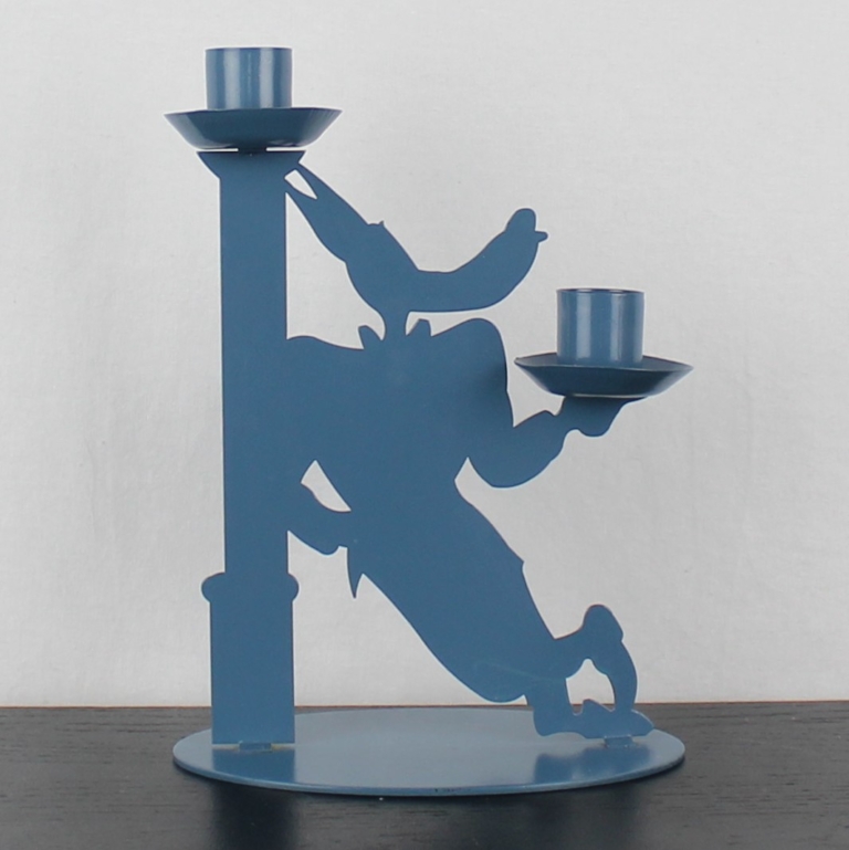Vintage, metal Droopy candle holder by Turner Entertainment