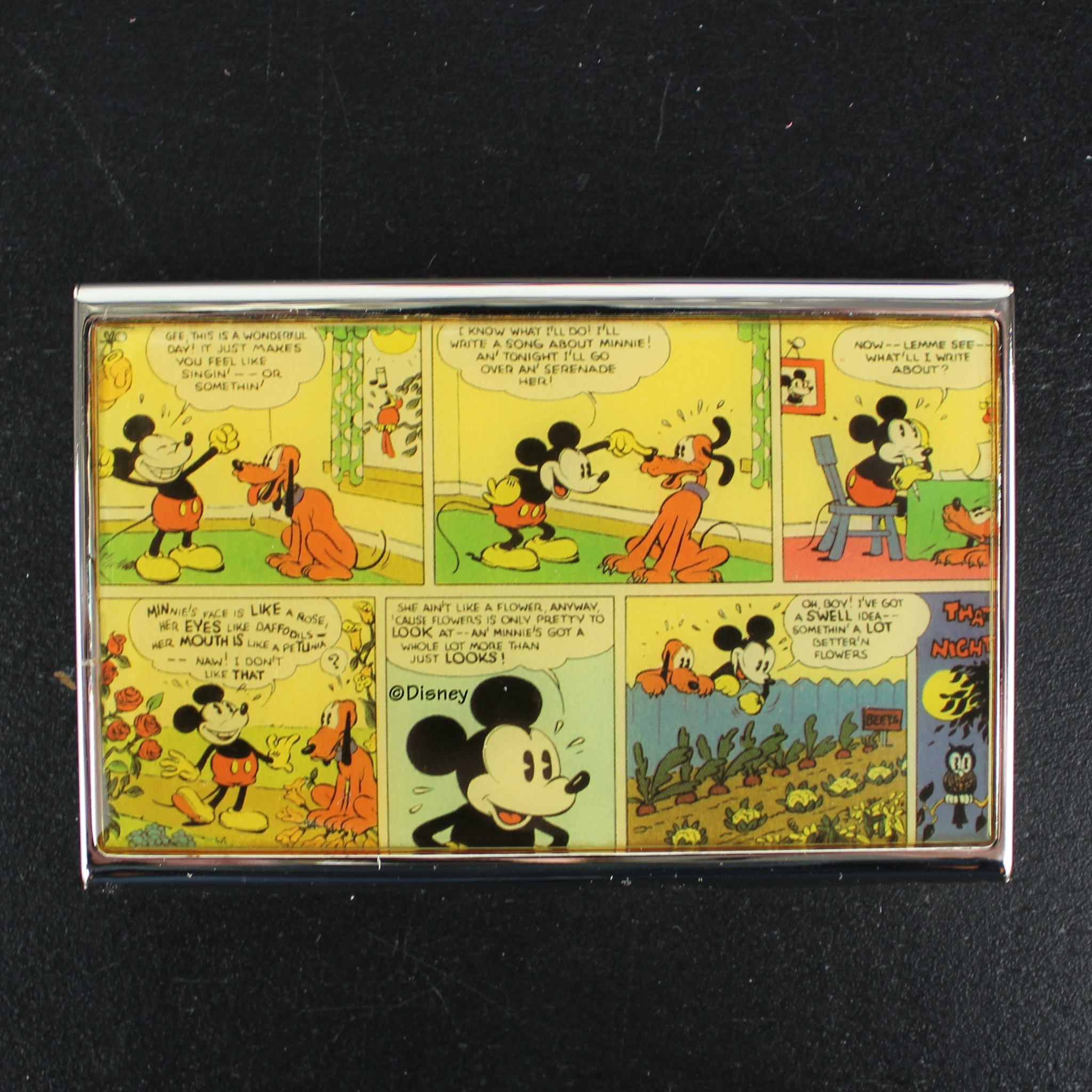 Vintage Mickey Mouse business card holder