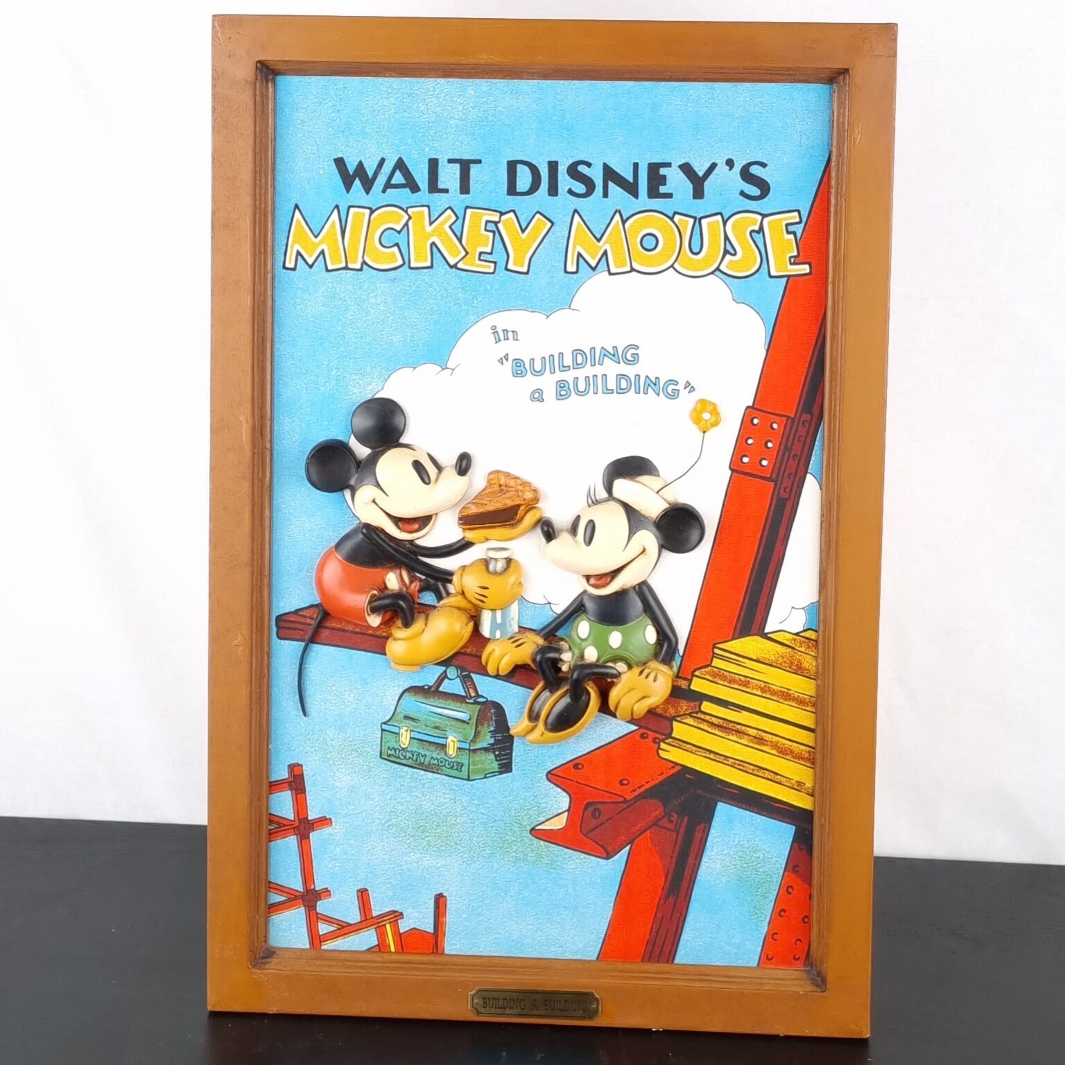 Mickey Mouse ''Building a Building'' Wall Art - Kazama 2001