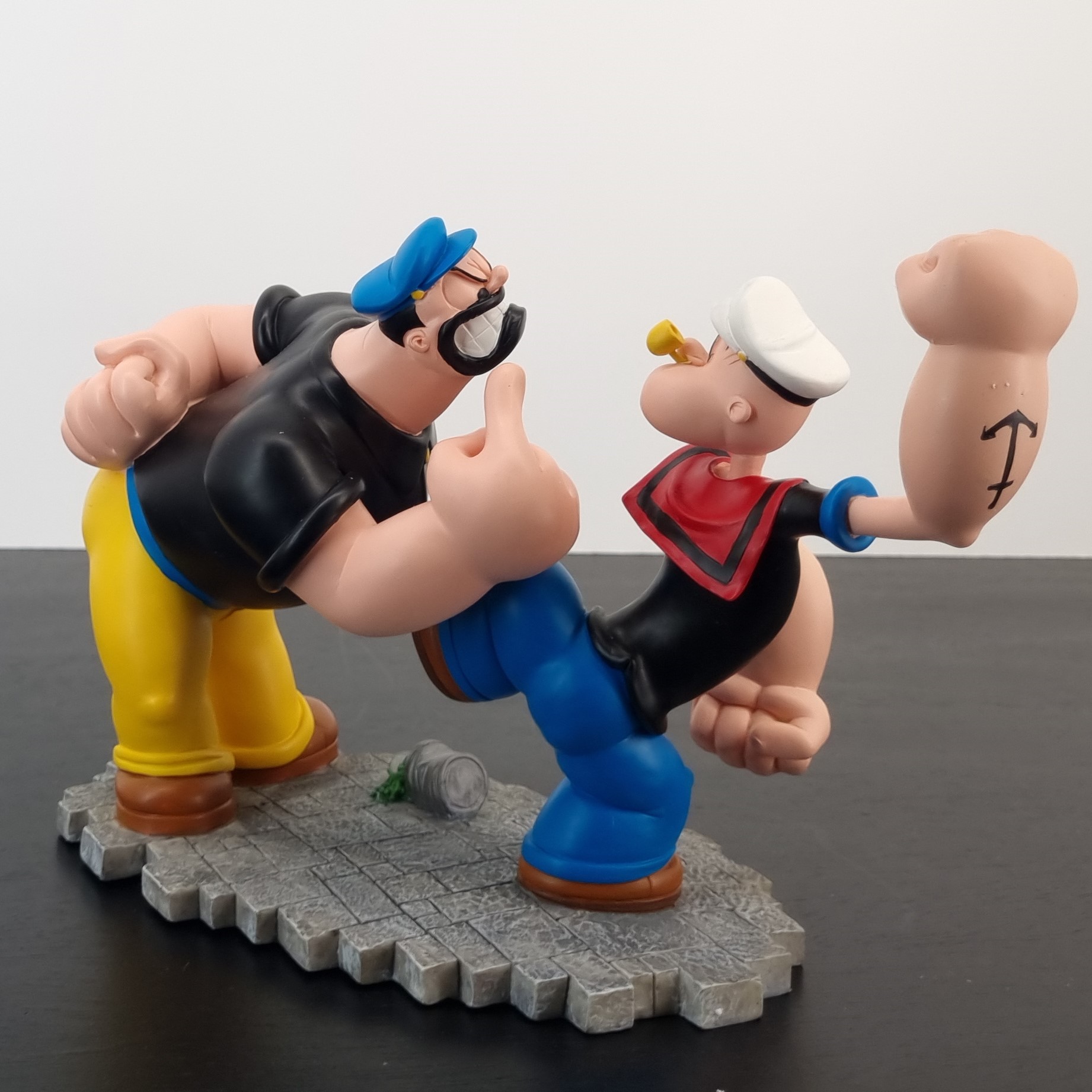 Vintage Popeye and Bluto statue - Peter Mook - Rutten