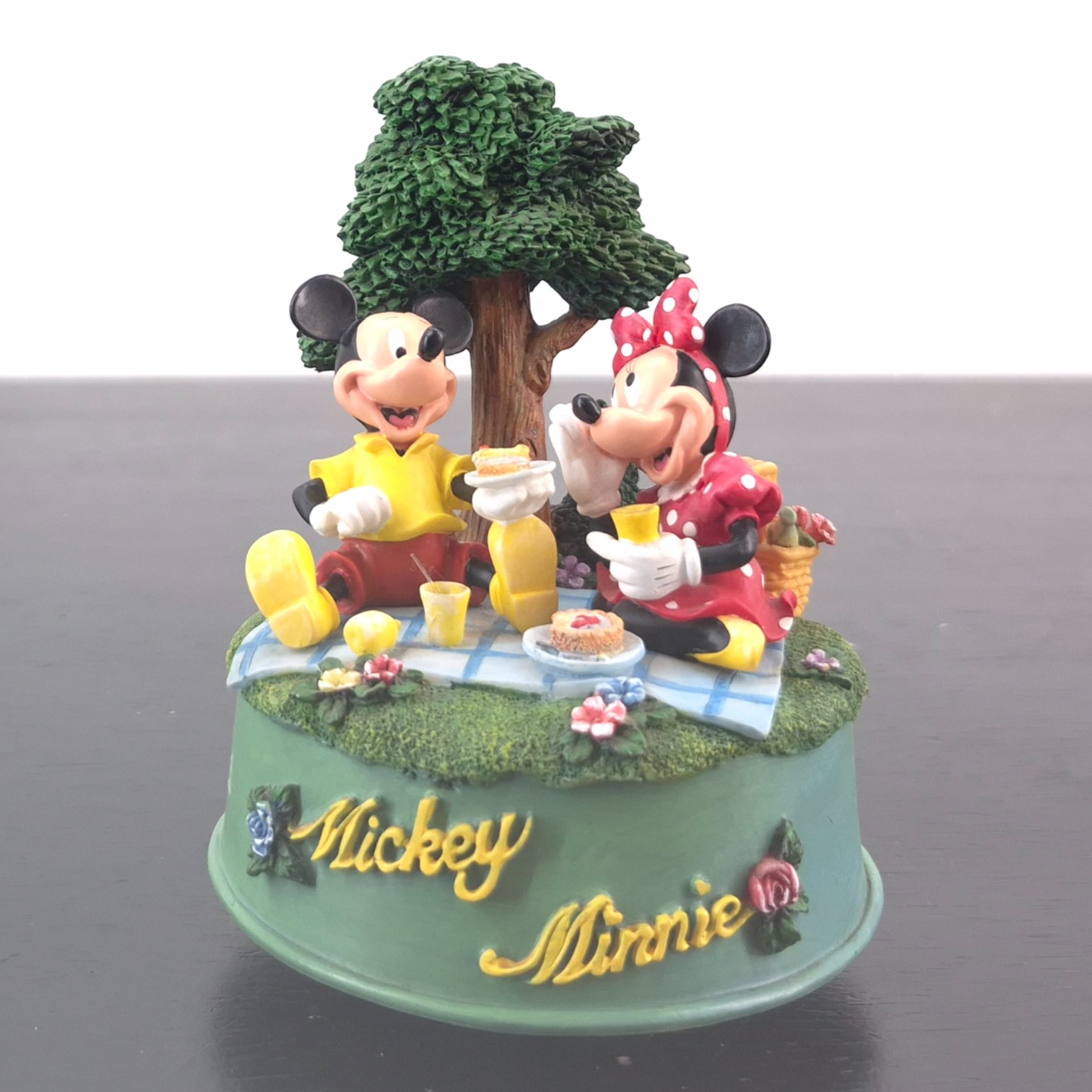Vintage Mickey Mouse and Minnie Mouse Music Box - Walt Disney