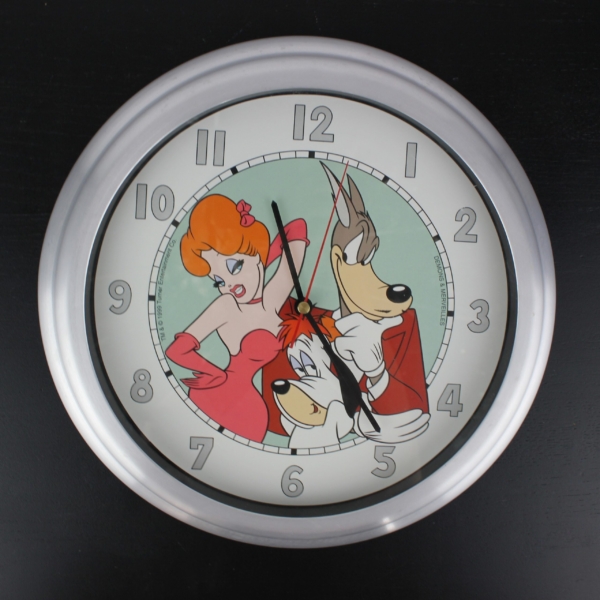 Vintage Wolf, Droopy and Red clock by Demons and Merveilles